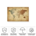 Trademark Fine Art Time Zones Map of the World - 24x32 Wall Decor ...