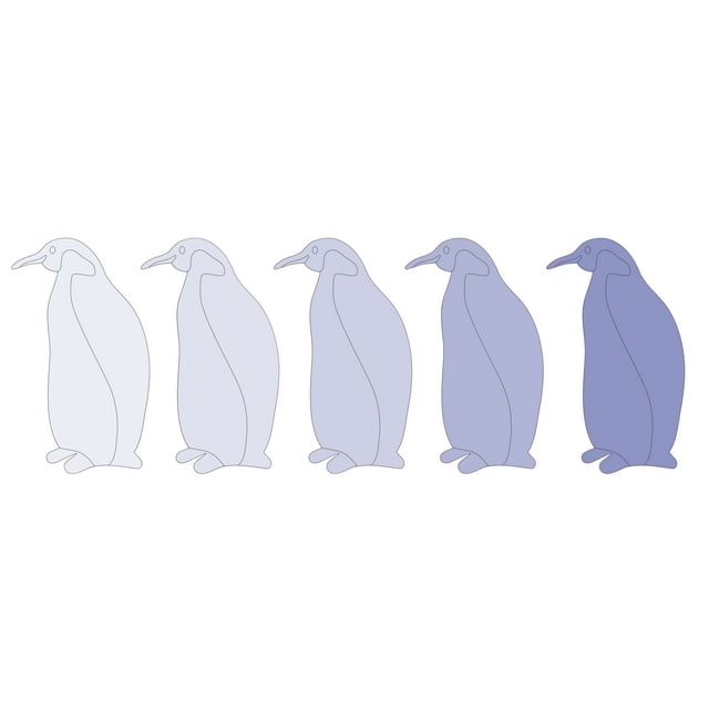 Penguin X Ray Artwork for Nursery Vinyl Wall Decal - Polar Animal with ...