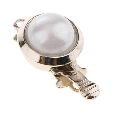 5 Pieces Round Locket with Bracelet Ends Box Imitation Pearl Clasp ...