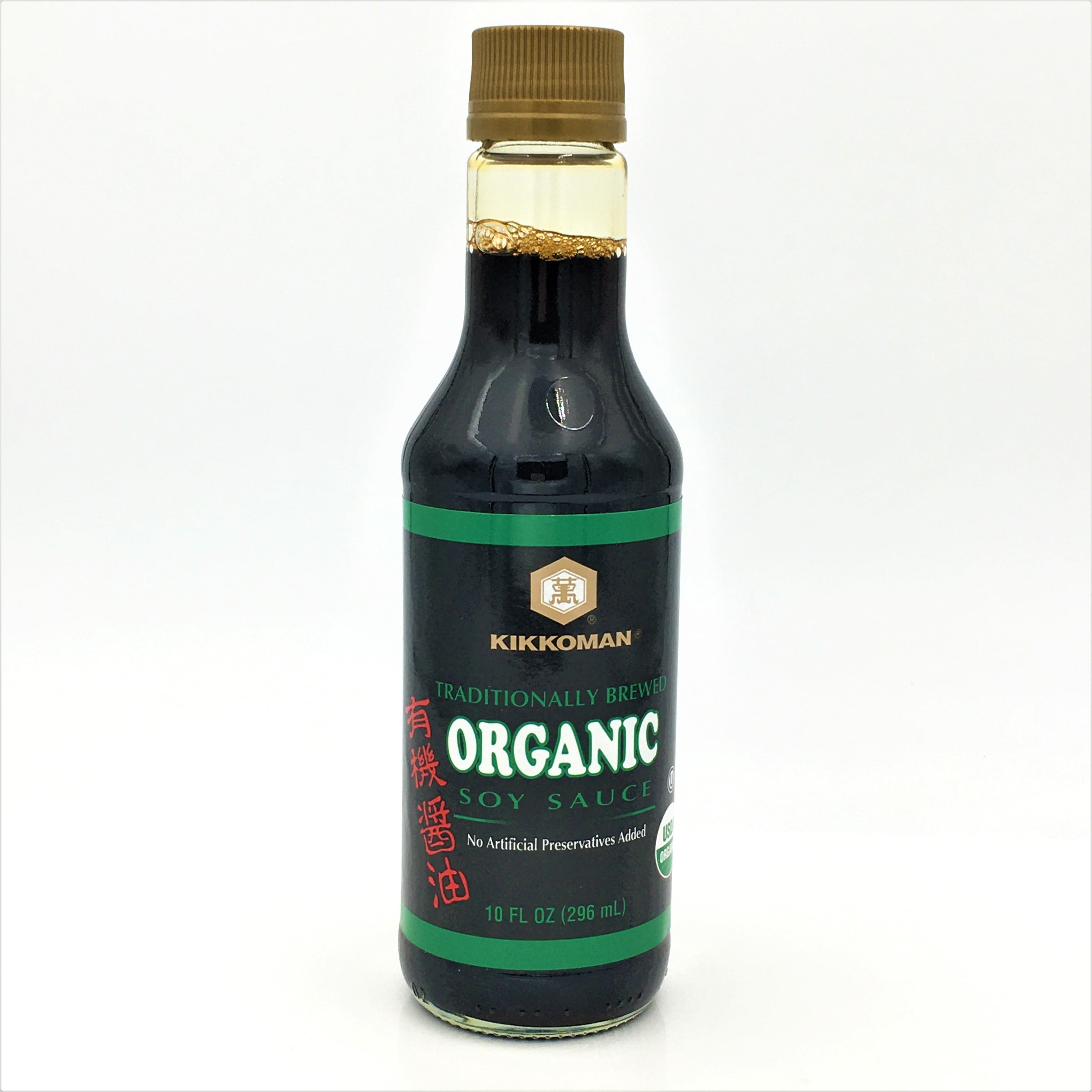 Kikkoman Traditionally Brewed Organic Soy Sauce 10oz/ 296ml - Walmart.com