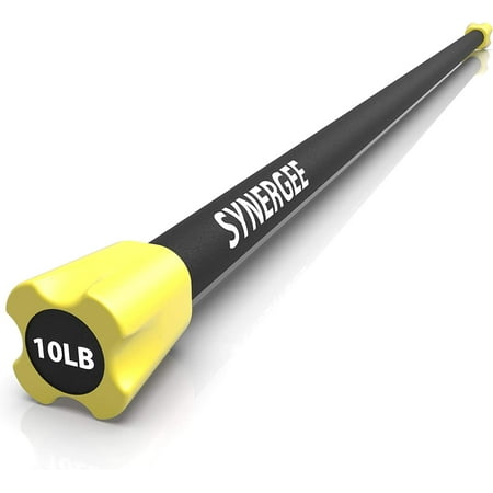 Synergee Workout Bar Weight Bar Combo Set - Multiple Weights Padded ...