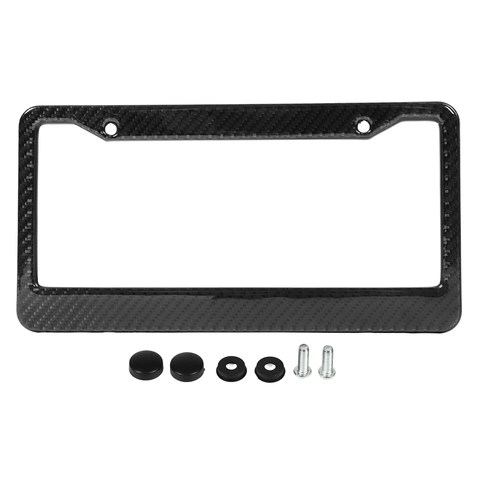 Number Plate Frame License Plate Frame Dry Carbon Fiber Stylish Waterproof For Cars