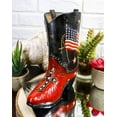 Western Cowboy Patriotic US Flag Liberty Bell Eagle Cowboy Boot Money ...
