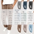 Ceisia Men's Casual Elastic Waist Pants with Washed and Faded Finish ...