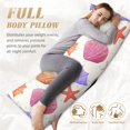 Body Pillow Cover - Cute Cartoon Conch Shell Starfish Soft Body Pillow ...