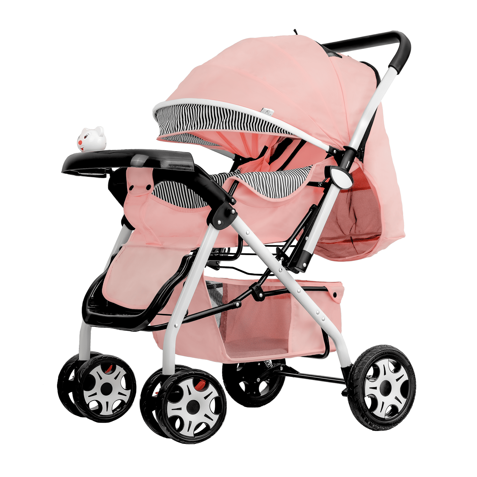 Carriola De Bebé Plegable Ultra Premium Rosa AOKU | Bodega Aurrera en línea