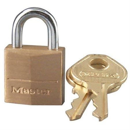 Master Lock #120D 3/4" Solid Brass Padlock - Walmart.com