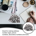 Luxshiny Vinyl Adhesive Number Stickers for Outdoor Use Suitable for ...