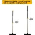 Eyliden Rubber Broom with Squeegee, Pet Hair Removal, Telescoping 42 ...
