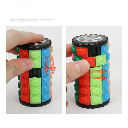 Amyove DIY Children's Puzzle Three-dimensional Magic Tower ABS ...