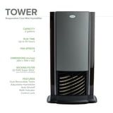 AIRCARE D46 720 Evaporative Humidifier Tower, Titanium/Black, Filters ...