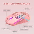 KUIYN M3 Ultralight Honeycomb Shell Wired Optical Gaming Mouse,RGB ...
