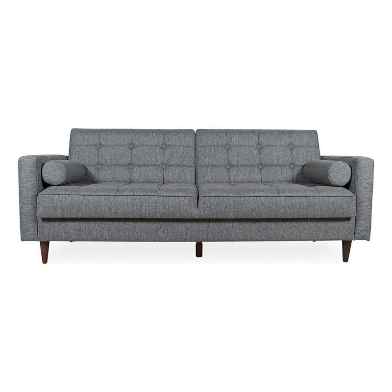 Allora Mid-Century Modern Fabric Sleeper Sofa in Light Gray - Walmart.com