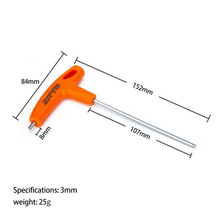 T-shaped Allen Ball Wrench Mountain Road Bike Allen Key Hex Screwdriver ...