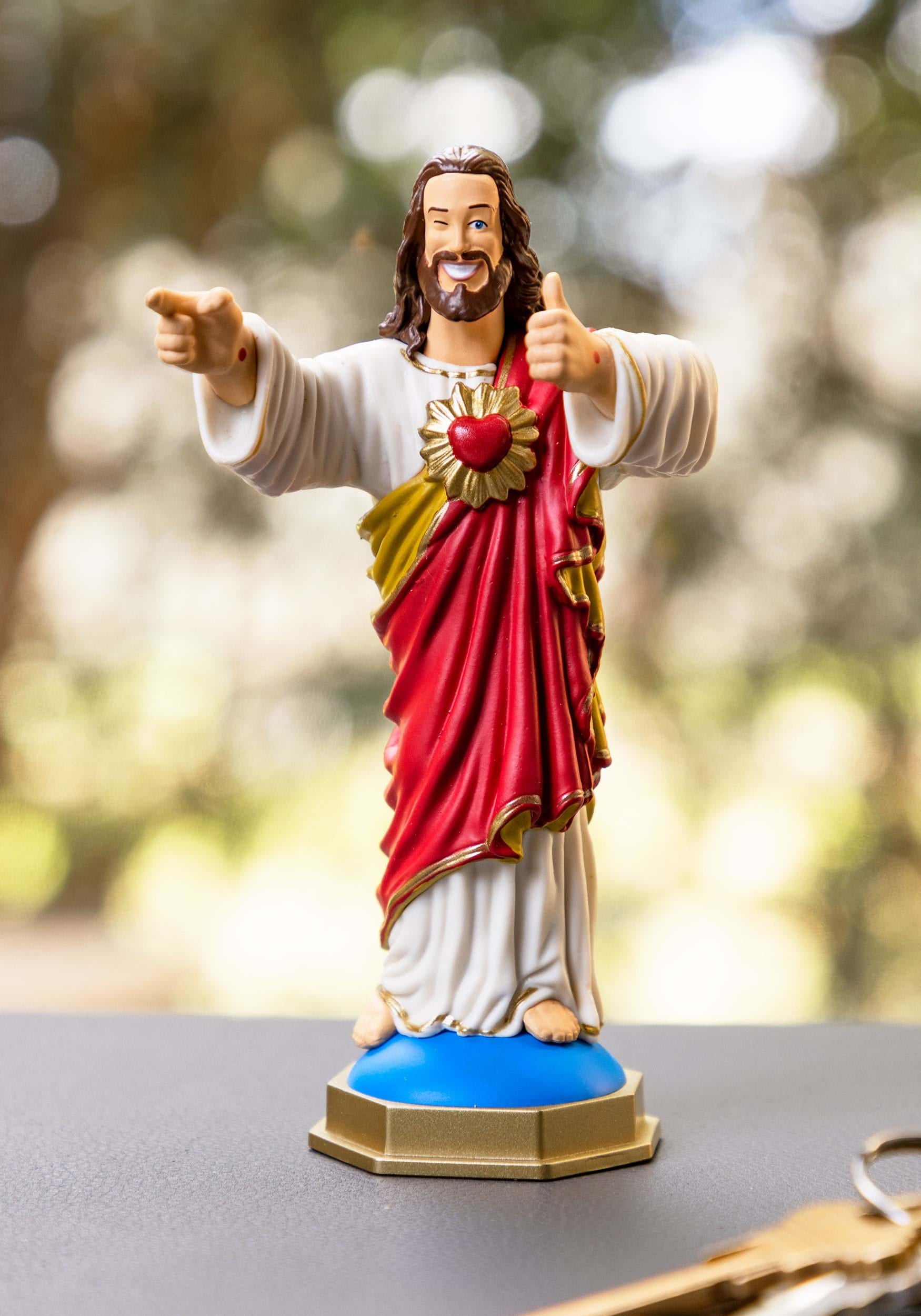Smiling Jesus Statue
