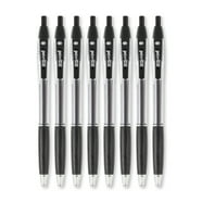 INC Comfort Grip Ball Point Pens - 8 Pack, Black Body with Black Ink ...