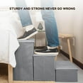 PET AWESOME Dog Stairs with Storage and Adjustable Steps for a Puppy ...