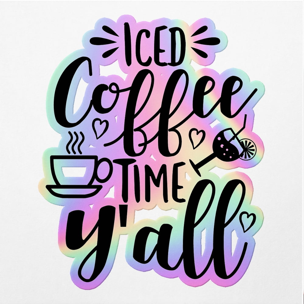 Vinyl Stickers Decals Of Iced Y'All V2 - Apply On Any Smooth Surfaces ...