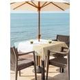Bohemian Floral Texture Square Outdoor Tablecloth with Umbrella Hole ...