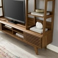 Render TV Stand Entertainment Center, Modern Light Wood, Spacious ...