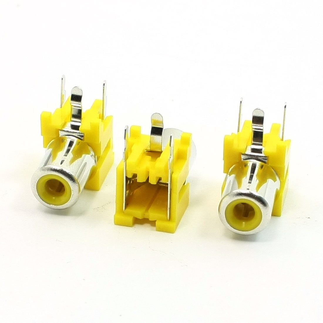 Unique Bargains PCB Mount AV Female Single RCA Socket Connectors 3 ...