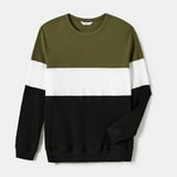 PatPat Family Matching Outfits Solid Dresses And Long Sleeve Colorblock ...