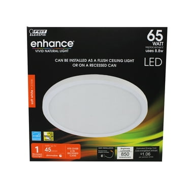 Feit Electric 4" White High Output LED Recessed Downlight Color Select ...
