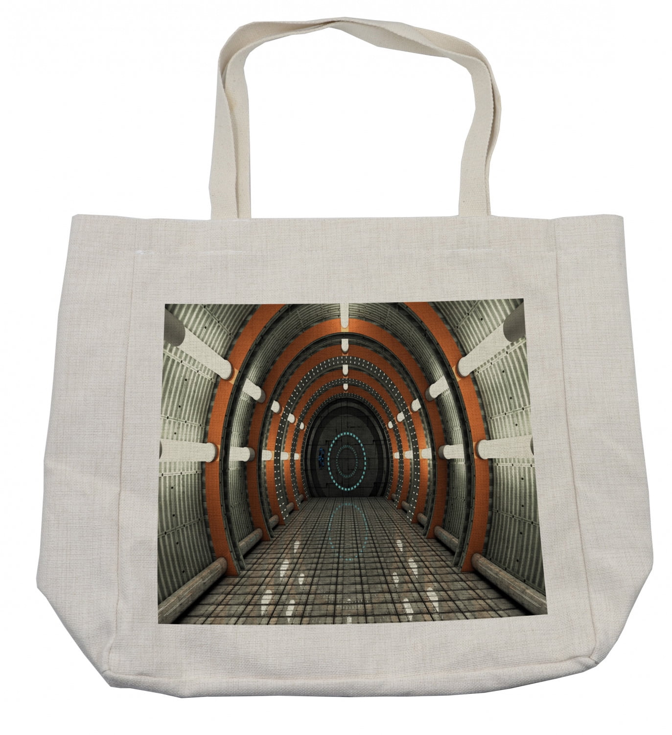 Outer Space Shopping Bag, Digital Orbital Station Room Artificial ...