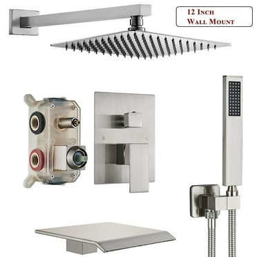 Shower System, 10 inches Rainfall Shower Head System with Handheld ...