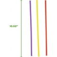 Comfy Package 10” Straight Long Disposable Straws, Assorted 500-Pack ...