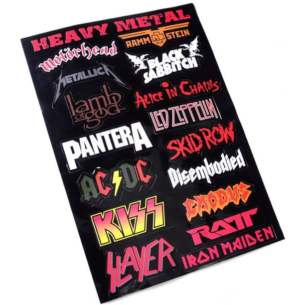 Vinyl Heavy Metal Metallic Band Logo Decal Sticker Wall Laptop Decor ...