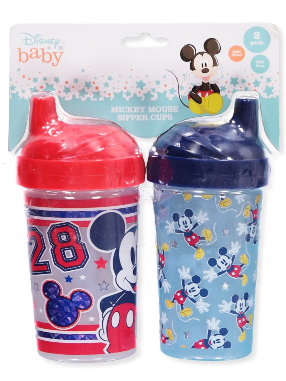 Disney Mickey Mouse Baby Boys' 2-Pack Sipper Cups - red/multi, one size ...