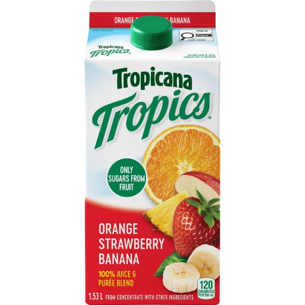 Click here for Tropicana Tropics Orange Strawberry Banana 1.53l 1... prices