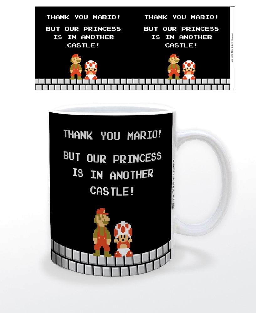 Super Mario Bros. Thank You Mario Coffee Ceramic Mug 11 oz. - Walmart.com