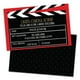 Personalized Lights, Camera, Action Movie Screening Invitation ...