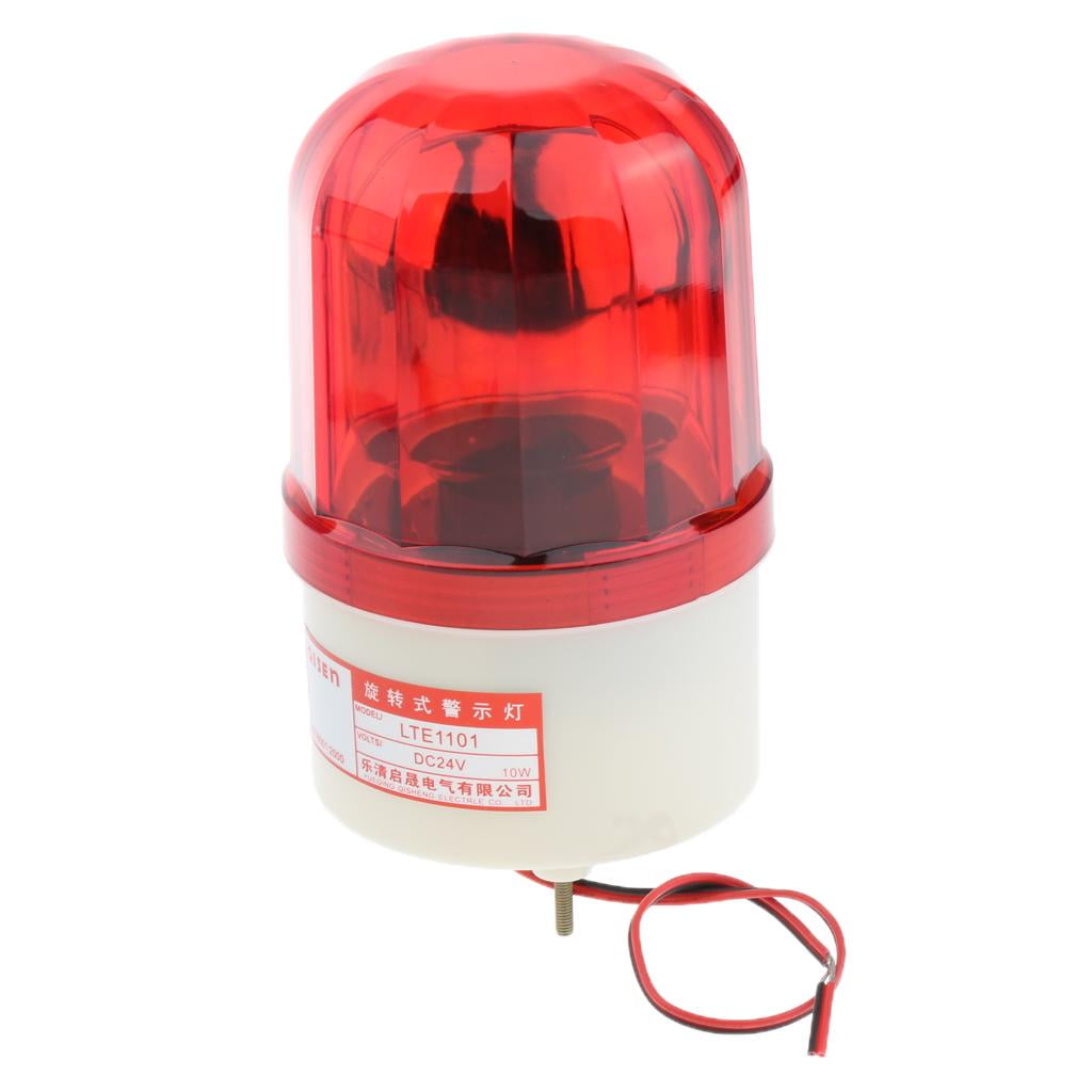24V Red LED Rotating Strobe Warning Light for Factory Automation ...