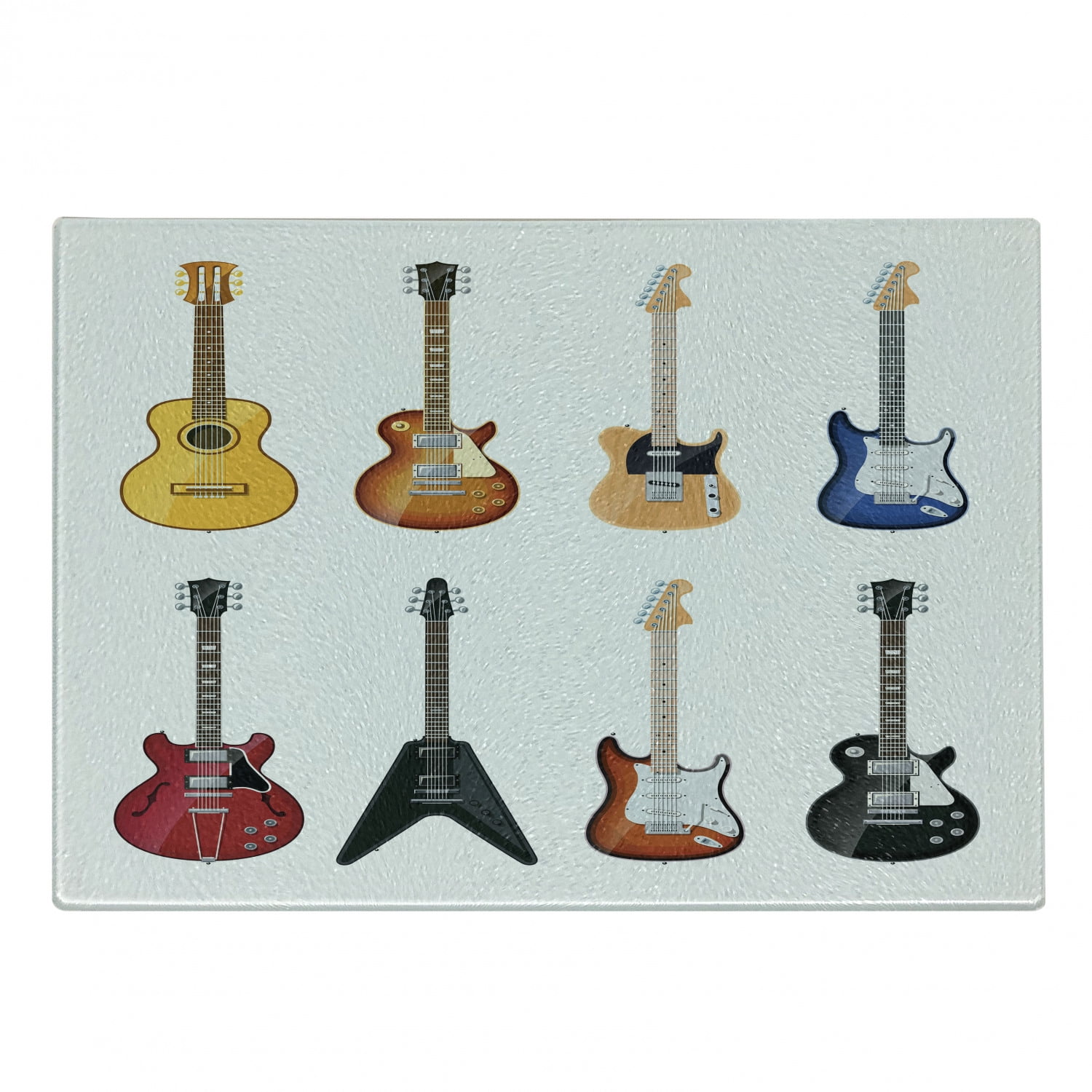 Guitar Cutting Board, Wide Variety of String Instruments Realistic ...