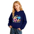 Bainana Hoodie For Kids Number Ice Cream Print Long Sleeve Hooded Tops ...