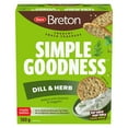 Dare Breton Simple Goodness Dill & Herb Crackers, Vegetarian Snack ...