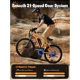 ESKUTE Adult Electric Mountain Bike – 21-Speed, 27.5” Wheels, 1200W ...