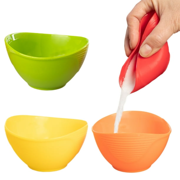 Trudeau (4 Pack) 1/2-Cup Pinch Bowls Silicone Mini Kitchen Meal Prep ...