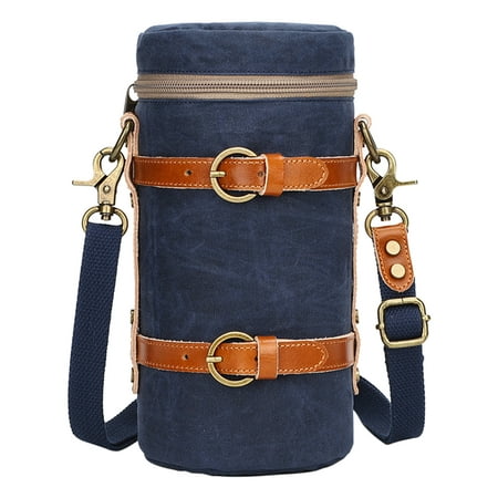 With Shoulder Strap Cylinder Shape Camera Accessory Lens Bag Fashion ...