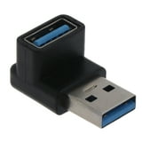 USB 3.0 Male to Female Adapter 90 Degree Extension Right Angle Adapter ...
