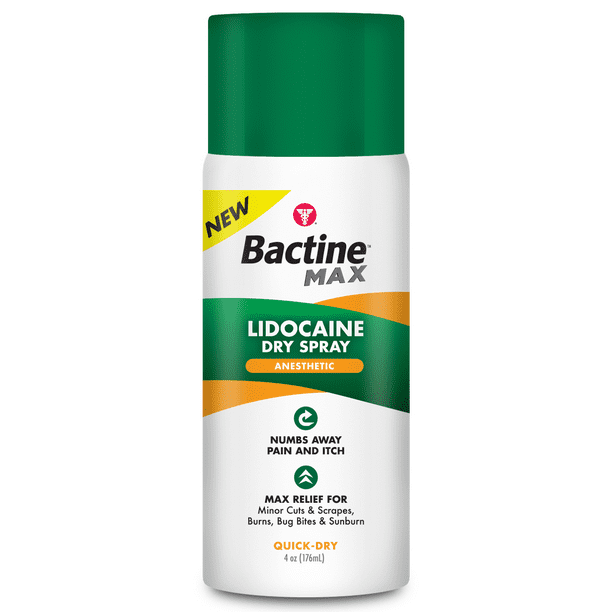 Bactine Max Dry Spray Anesthetic with Lidocaine, 4 oz - Walmart.com
