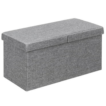 Sorbus Foldable and Collapsible Fabric Storage Ottoman with Lid Cover ...