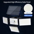 4Pcs Upgraded Solar Motion Sensor Flood Lights, 288 LED Remote Control ...