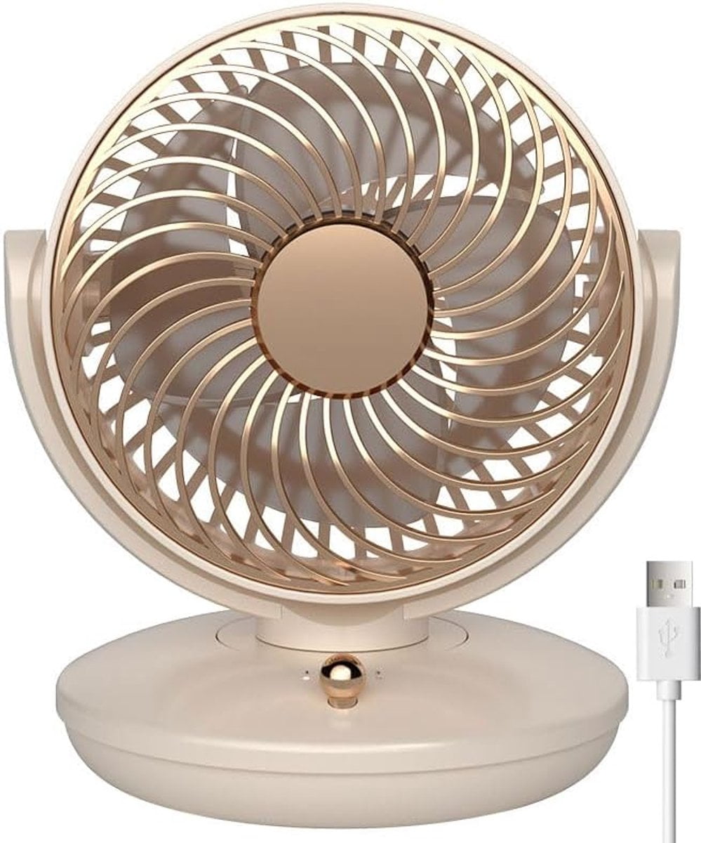 Inch Wireless Table Fan - Mini USB Fan - 3 Speeds - Silent Fan - 120 ...
