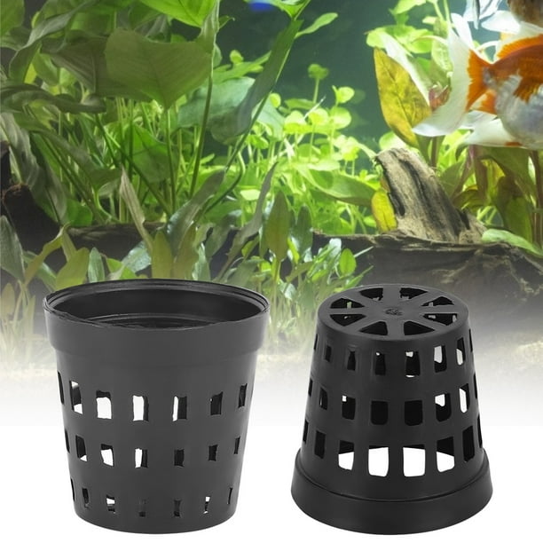 Aquarium Planting Baskets, Hydroponics Slotted Mesh Net Cups Slotted ...