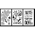 16 Designs - 9x14 Camouflage Vinyl Airbrush Spray Paint Stencils ...
