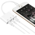 3 in 1 Lighting to 3.5mm Headphone Jack Adapter,AUX Dual Audio Adapter ...